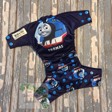 Thomas the Train Cloth Diaper - Made to Order – Clover Cloth Creations